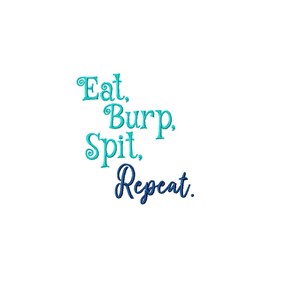 DIGITAL DOWNLOAD BUNDLE - 5 Baby Burp Sayings Bundle of Machine ...