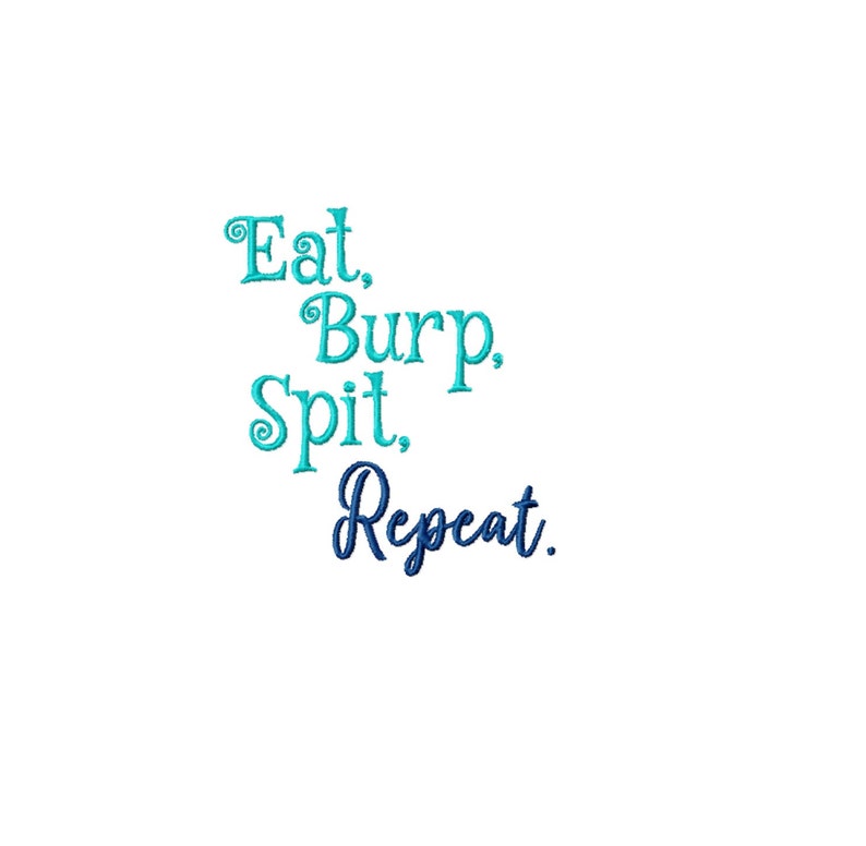 DIGITAL DOWNLOAD BUNDLE - 5 Baby Burp Sayings Bundle of Machine ...