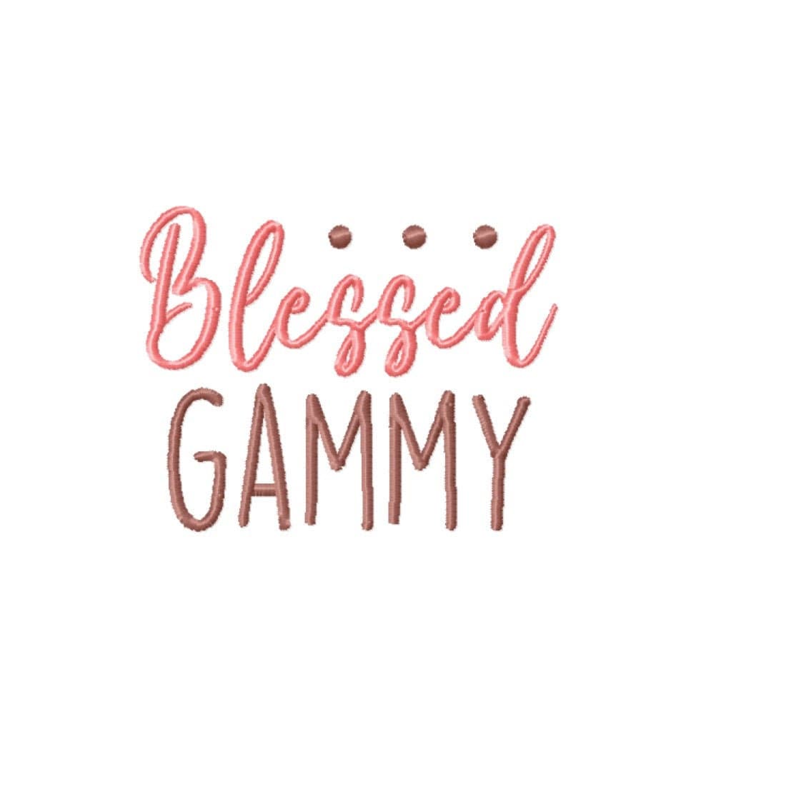 DIGITAL DOWNLOAD EMBROIDERY Blessed Gammy 3 Sizes 4x4 5x7 | Etsy