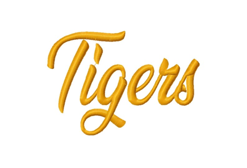 DIGITAL DOWNLOAD EMBROIDERY - Tigers Team Spirit Design - 4x4 and 5x7 ...