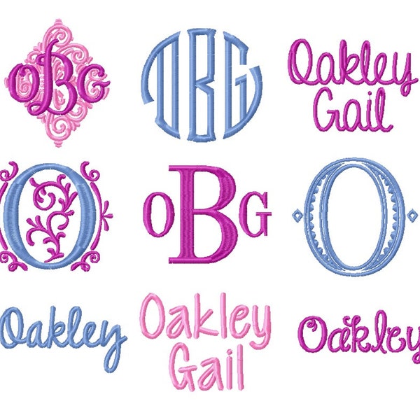 Baby Girl Embroidery Monogram - Etsy