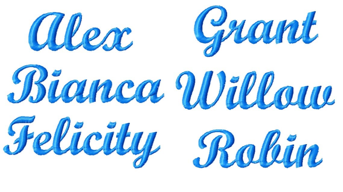 DIGITAL DOWNLOAD EMBROIDERY Design File - Custom Name in Pictured ...