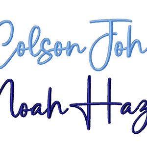 DIGITAL DOWNLOAD EMBROIDERY Design File - Custom Name in Pictured ...