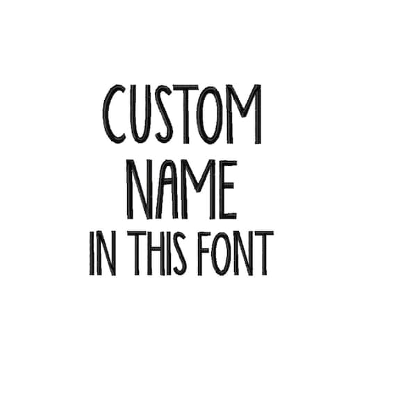 DIGITAL DOWNLOAD EMBROIDERY Design File Custom Name in | Etsy
