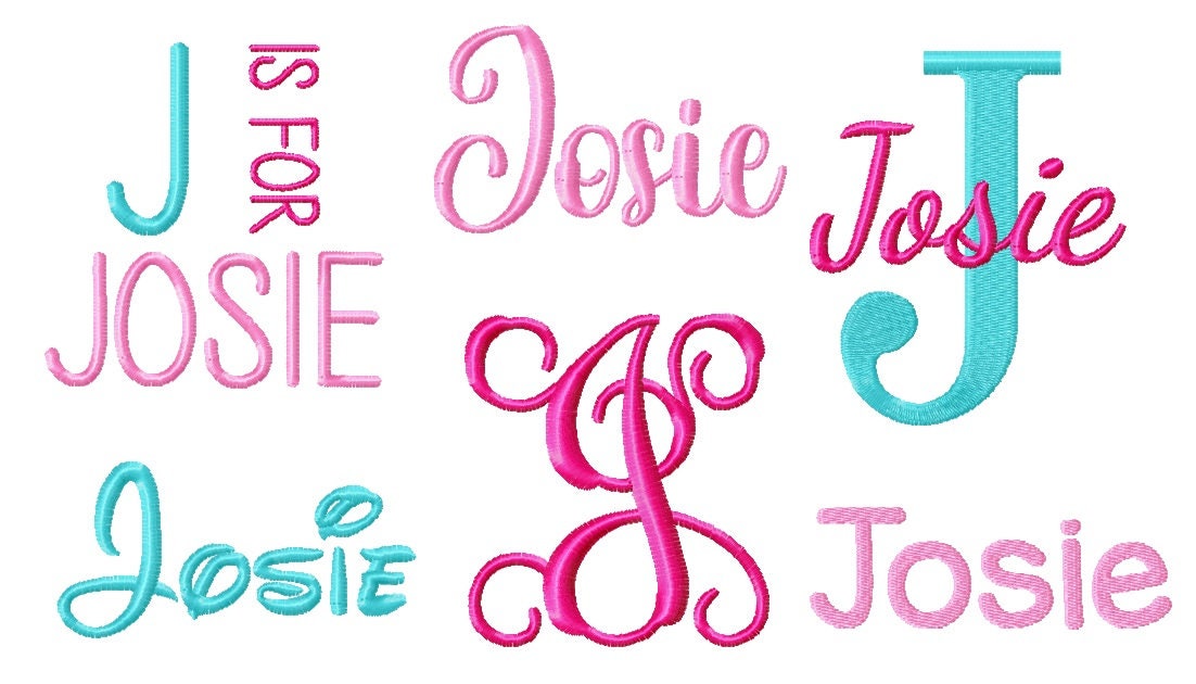 DIGITAL DOWNLOAD EMBROIDERY Design Files - Bundle 6 Custom Machine ...