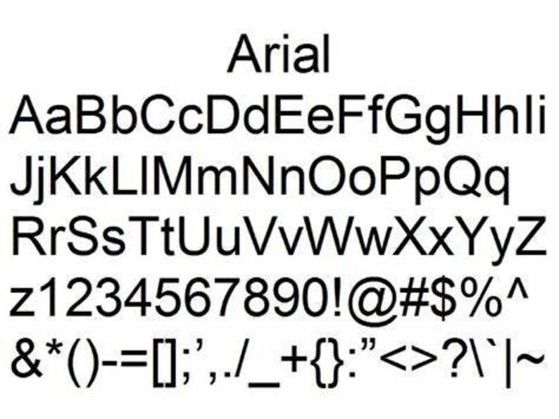 DIGITAL DOWNLOAD EMBROIDERY Design File - Custom Name in Pictured Arial ...