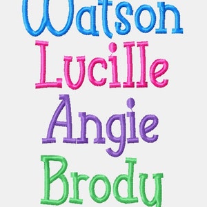 DIGITAL DOWNLOAD EMBROIDERY Design File Custom Name in Pictured Funyard ...