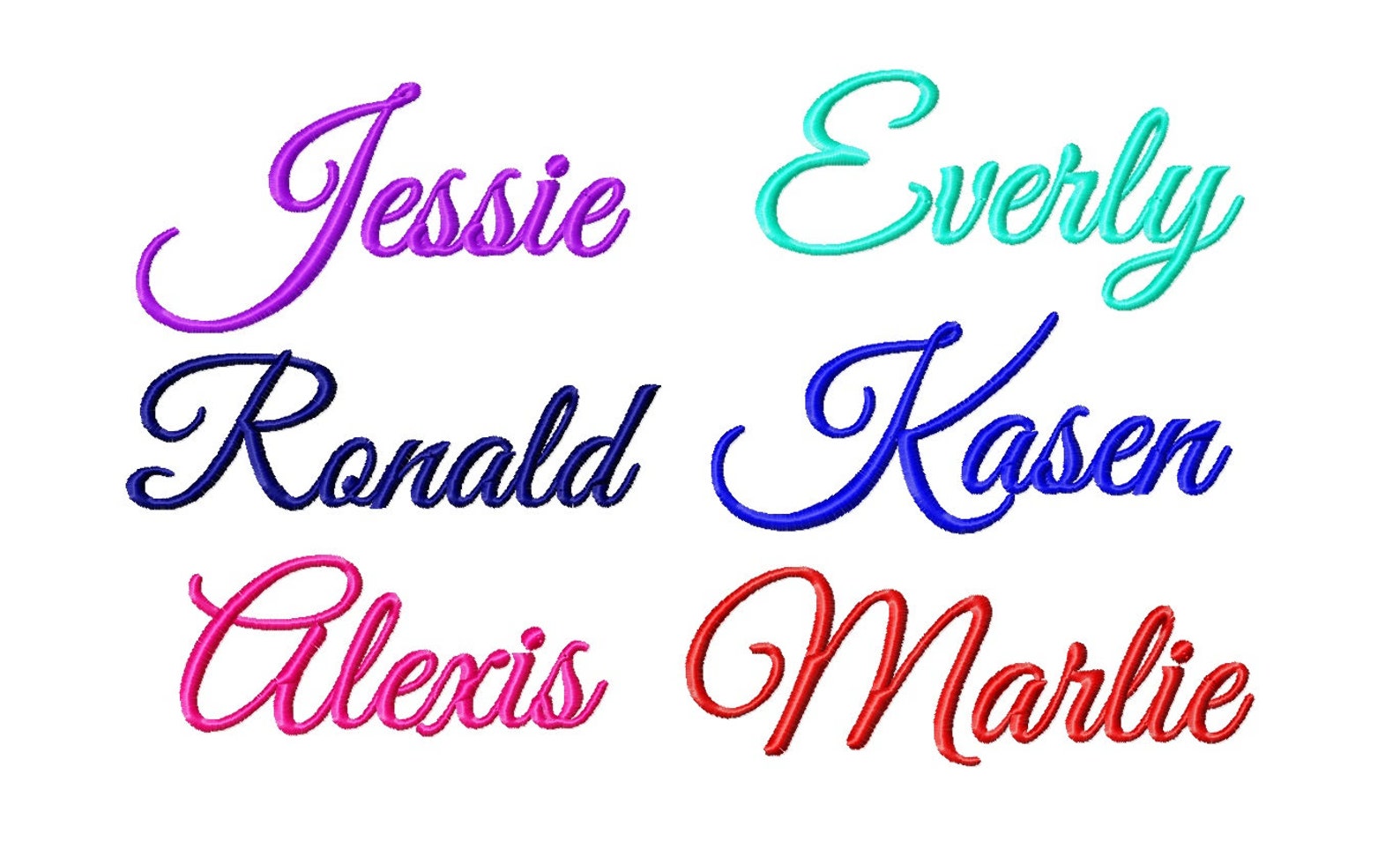 DIGITAL DOWNLOAD EMBROIDERY Design File Custom Name in | Etsy