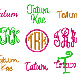 DIGITAL DOWNLOAD Machine EMBROIDERY Design Files - Set of 9 Custom ...