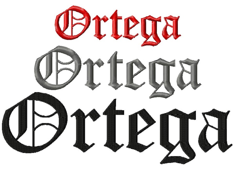 DIGITAL DOWNLOAD EMBROIDERY Design File - Custom Name in Pictured Old ...