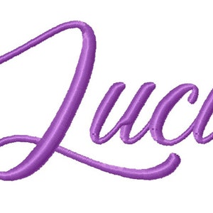 DIGITAL DOWNLOAD EMBROIDERY Design File - Custom Name in Pictured ...