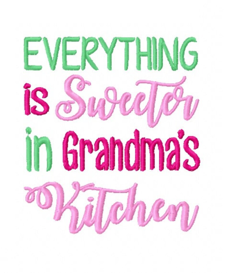 DIGITAL DOWNLOAD BUNDLE 4 Grandma Embroidery Designs Some | Etsy