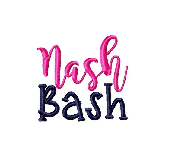 DIGITAL DOWNLOAD EMBROIDERY Nash Bash Nashville Bridal - Etsy