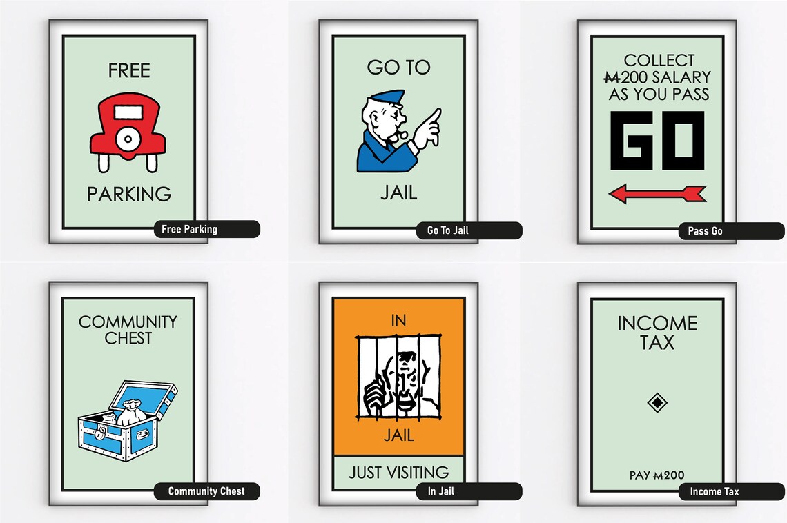 Monopoly Board Places Personalised Print New Home Gift - Etsy UK