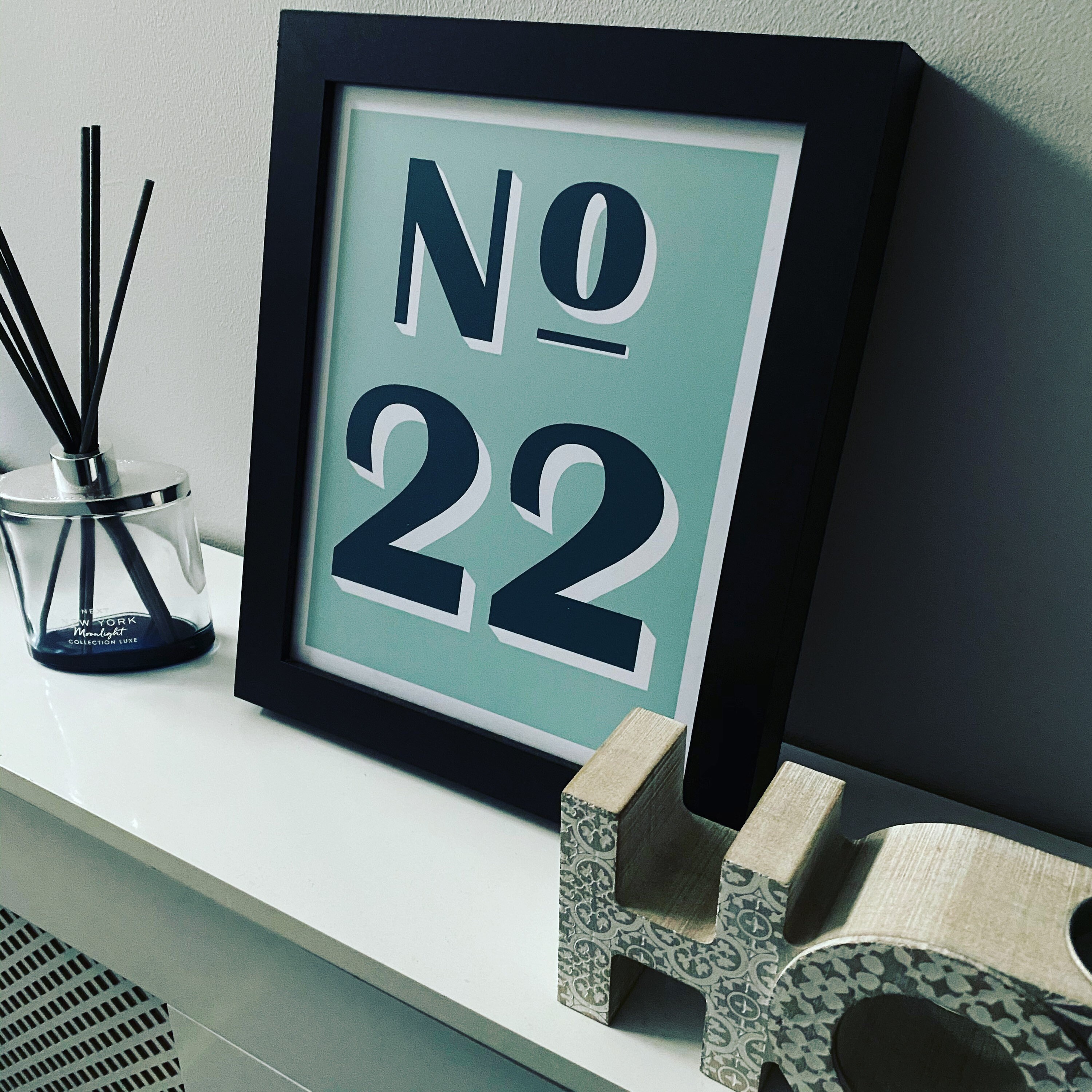 Personalised House Number Print, Bold | New Home, Gift, Classic ...