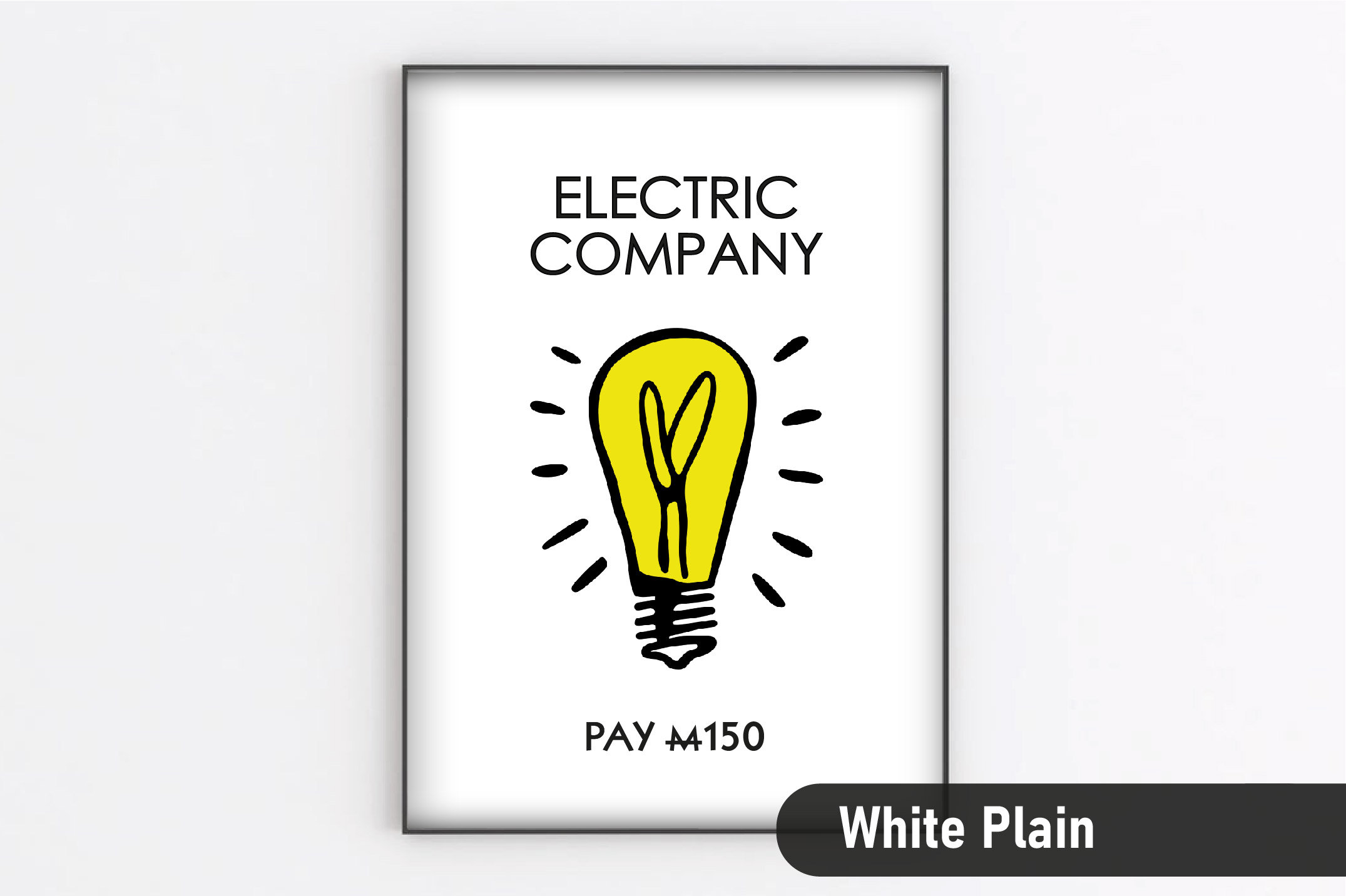 Electric Company Monopoly Personalised Print New Home Gift - Etsy
