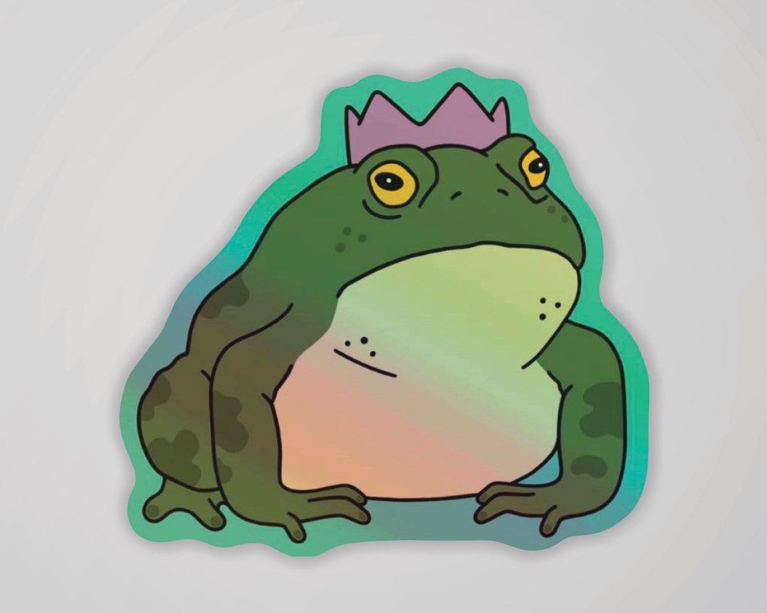 Holographic Party Toad Sticker - Etsy