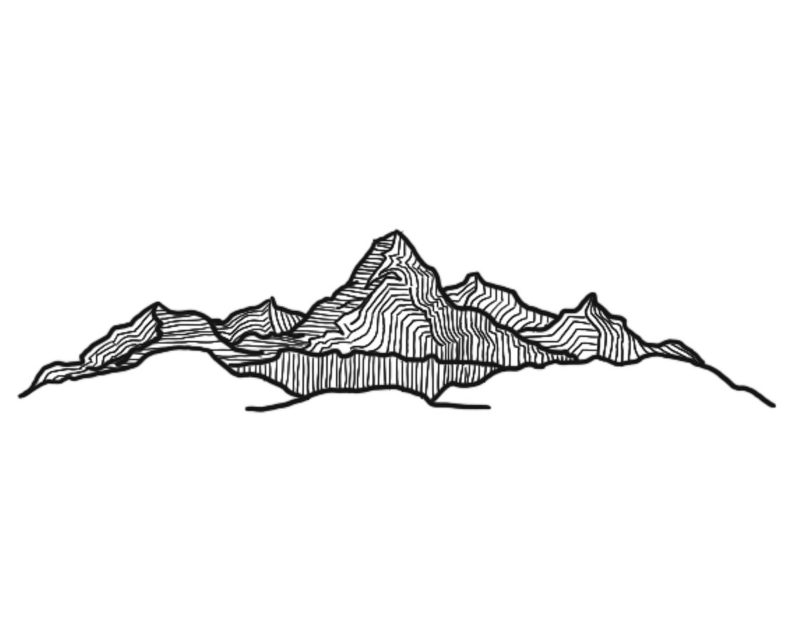 Mountain Line Art Work - Etsy