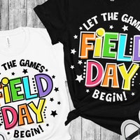 Field Day Let the Games Begin - Fun Kids Boys Girls Teacher Design! - Etsy