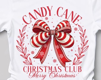 Candy Cane Christmas Club Digital File - Etsy