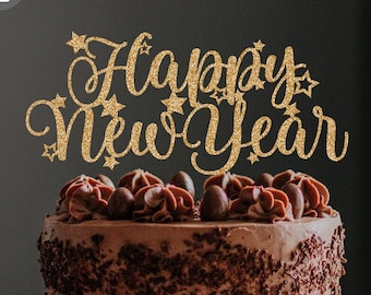 New Year Cake Topper - Etsy
