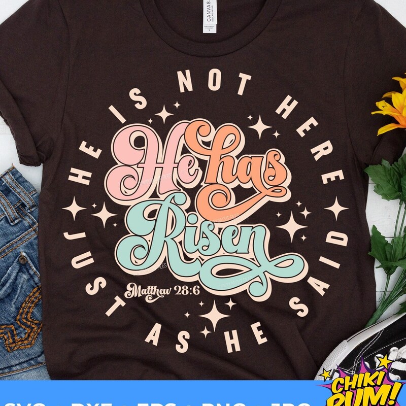 He is Risen Svg - Etsy