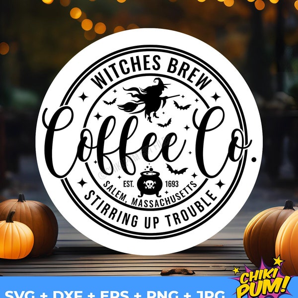 Witches Brew Coffee Company Svg - Etsy