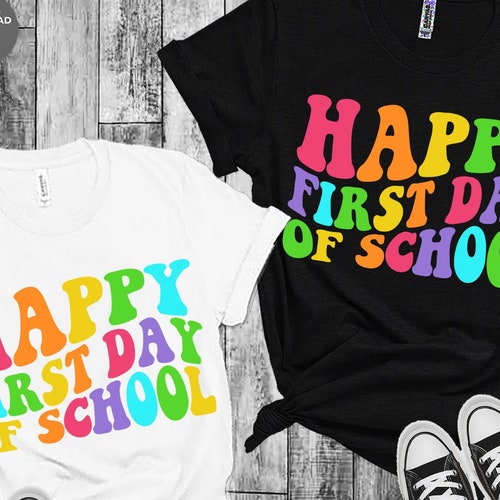 Happy First Day of School Svg Back to School Svg Teacher - Etsy