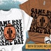 Retro Groovy Game Day, Stacked Svg, Funny Football Face SVG, Png ...