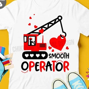 Boy Valentines SVG, Smooth Operator SVG, Construction Valentines Boy ...