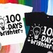 100 Days Brighter Svg, 100th Day of School Svg Dxf Eps Png, 100 Days ...