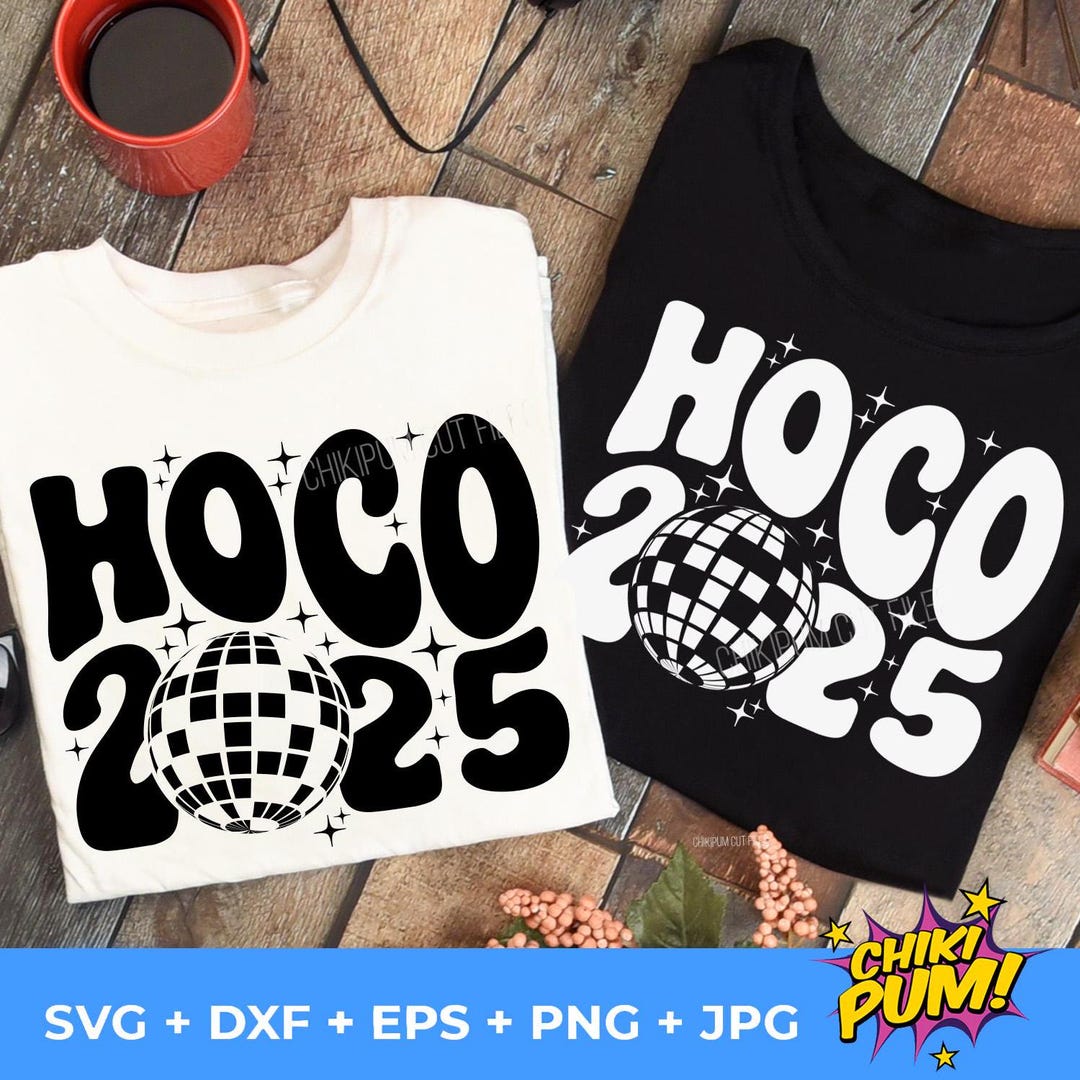 Retro Hoco 2025 Disco Ball SVG, PNG Cricut Cut Files (digital Download ...