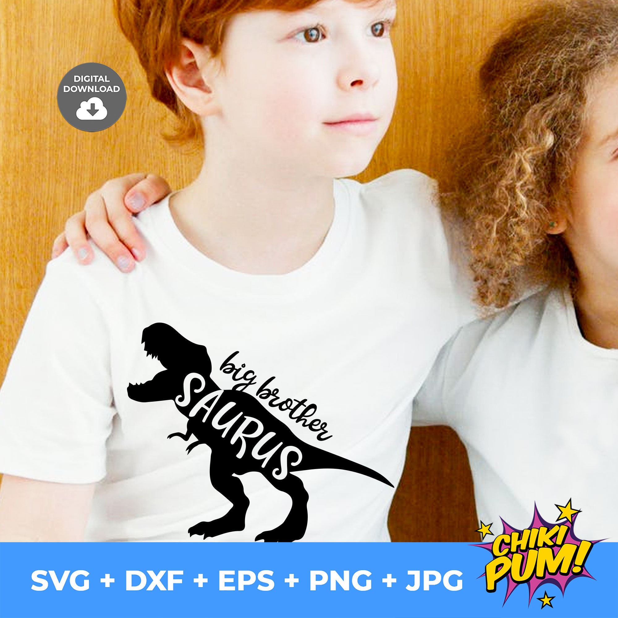 Big Brother Saurus Cricut File Dinosaur SVG Big Brother | Etsy