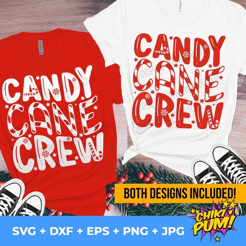 Candy Cane Crew Svg Png Merry Christmas Christmas Svg - Etsy