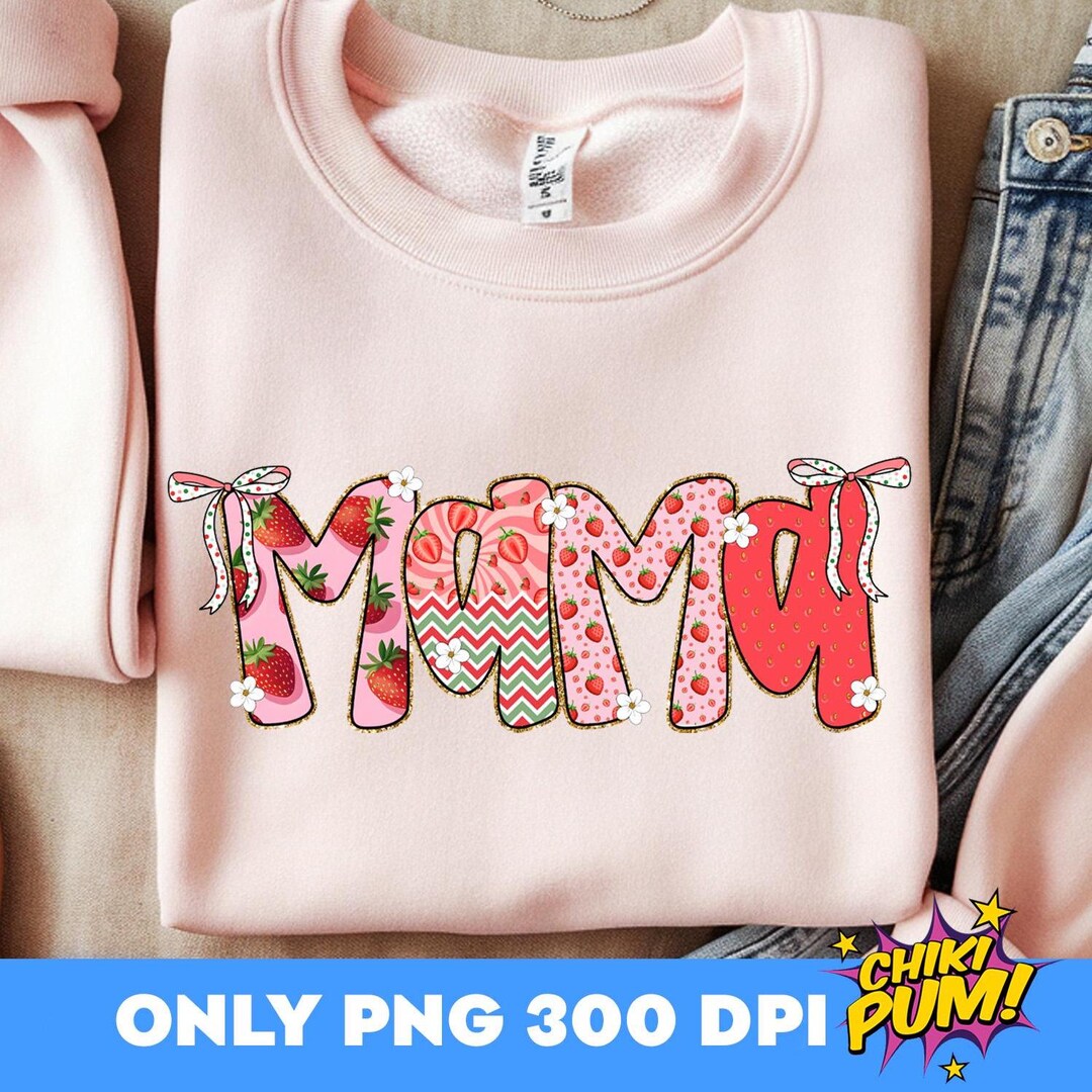 Preppy Mama Strawberry Png, Strawberry Mom Png, Mom Summer Shirt Design ...