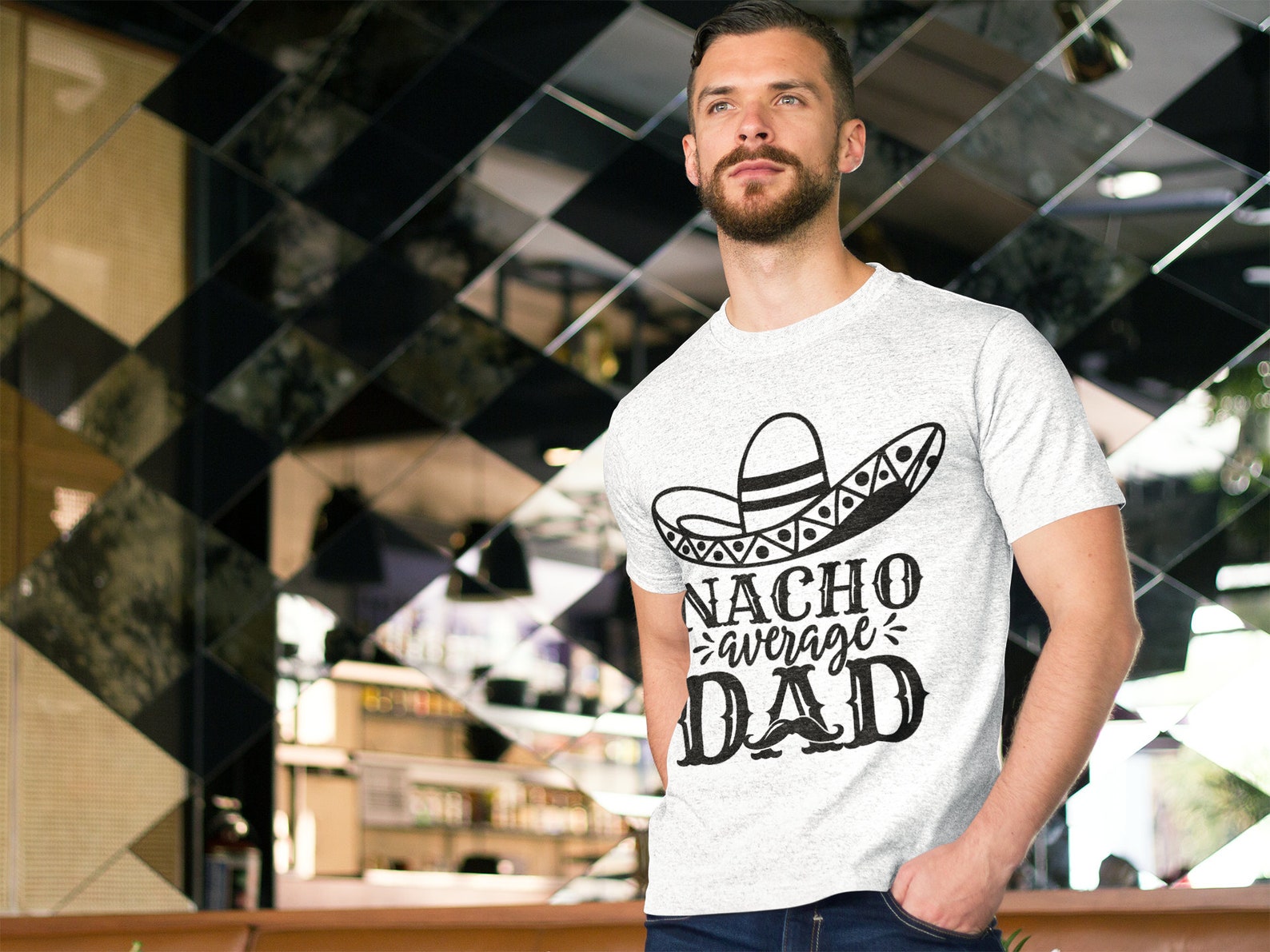 Nacho Average Dad SVG PNG: Cinco De Mayo Fiesta Design Cut Files ...