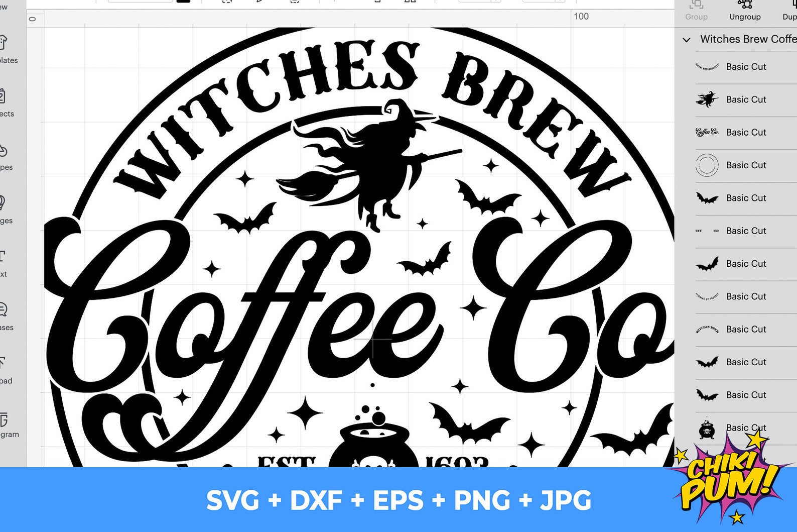 Witches Brew Coffee Company SVG Halloween Svg Witch Svg - Etsy