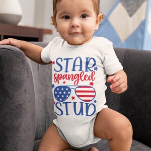Star Spangled Stud Svg, 4th of July Svg, Baby Boy 4th of July Svg, All ...