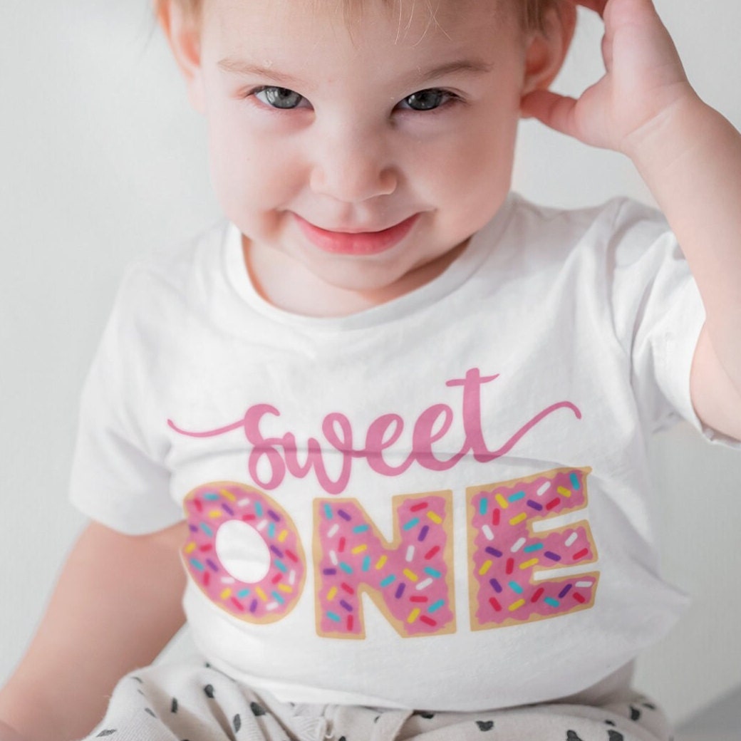 Sweet One Donut SVG PNG: First Birthday Girl, Cricut, Vinyl Cut Files ...