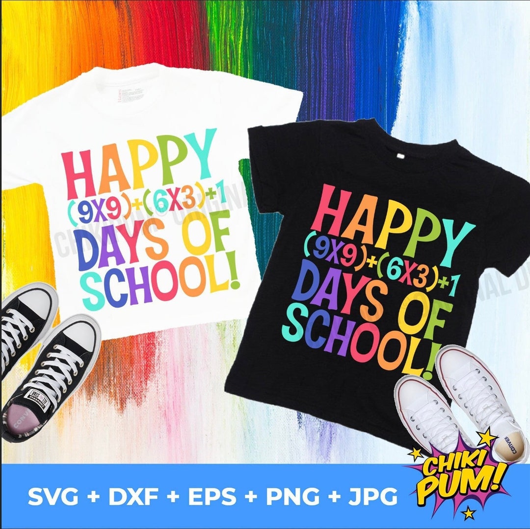 Math Formula 100 Days of School SVG, 100 Days of School Math Svg, Happy ...