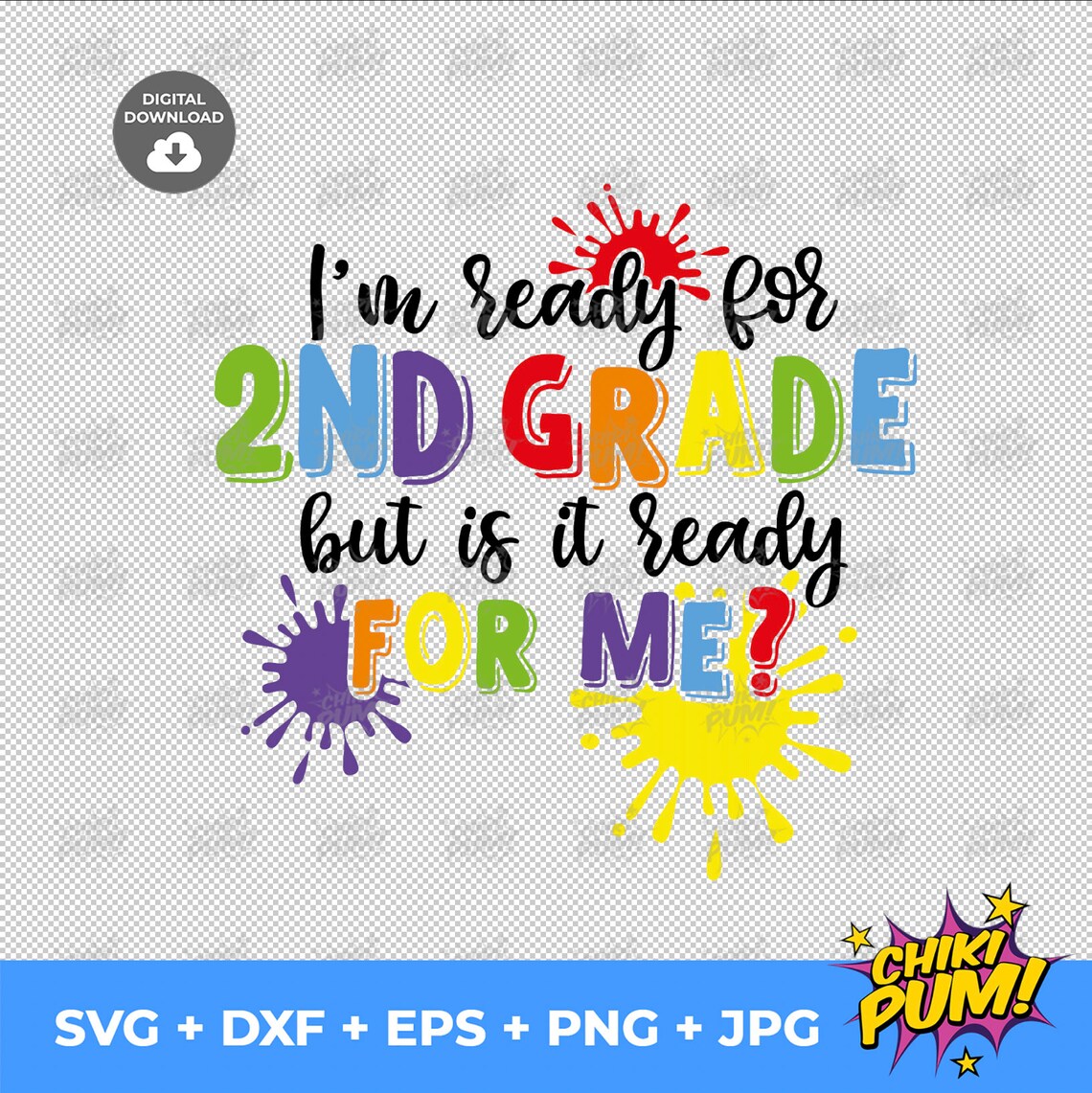 I'm Ready for Second Grade but is It Ready for Me Svg 2nd - Etsy