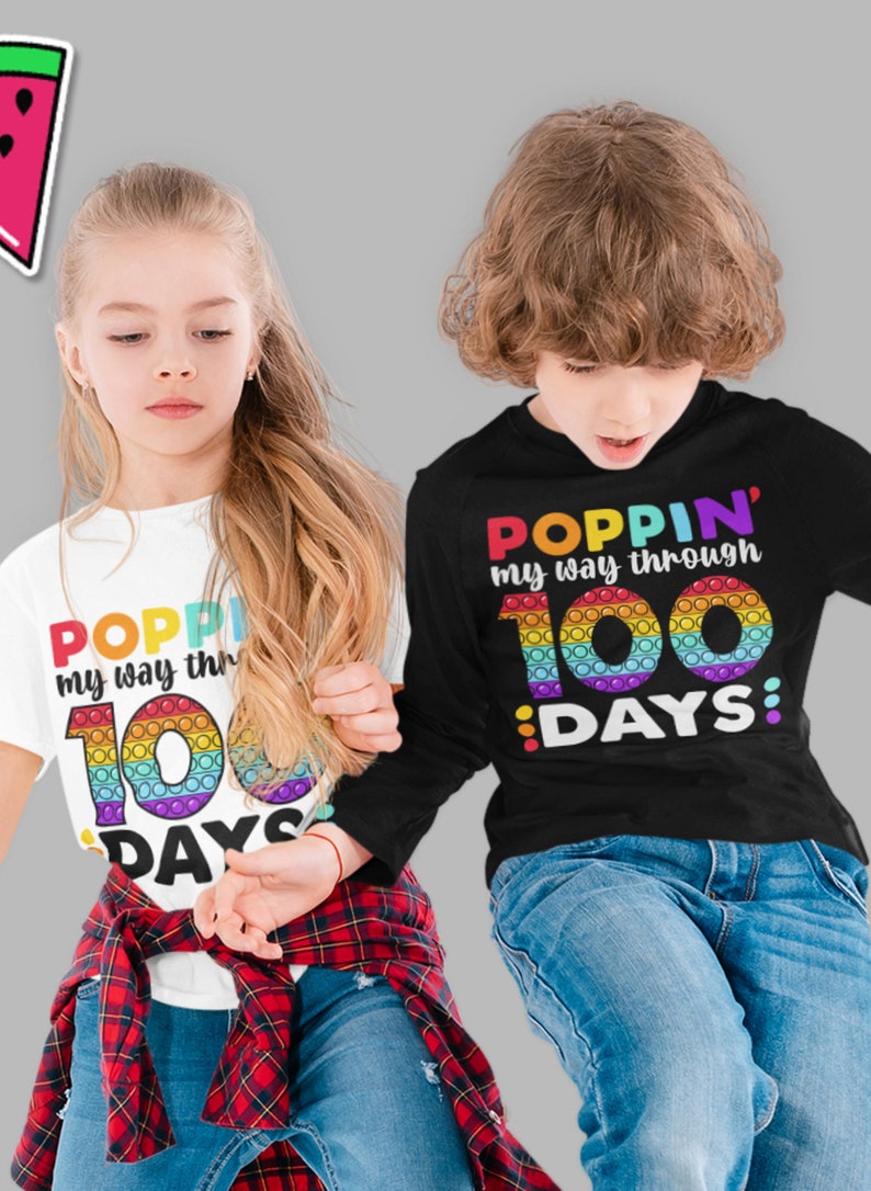 Poppin' My Way Through 100 Days SVG 100 Days of School - Etsy