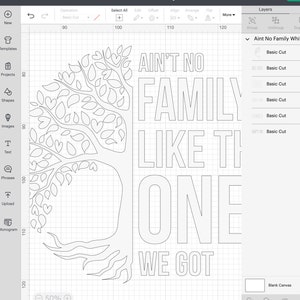 Family Tree SVG PNG: Ain't No Family Like the One We Got (digital ...