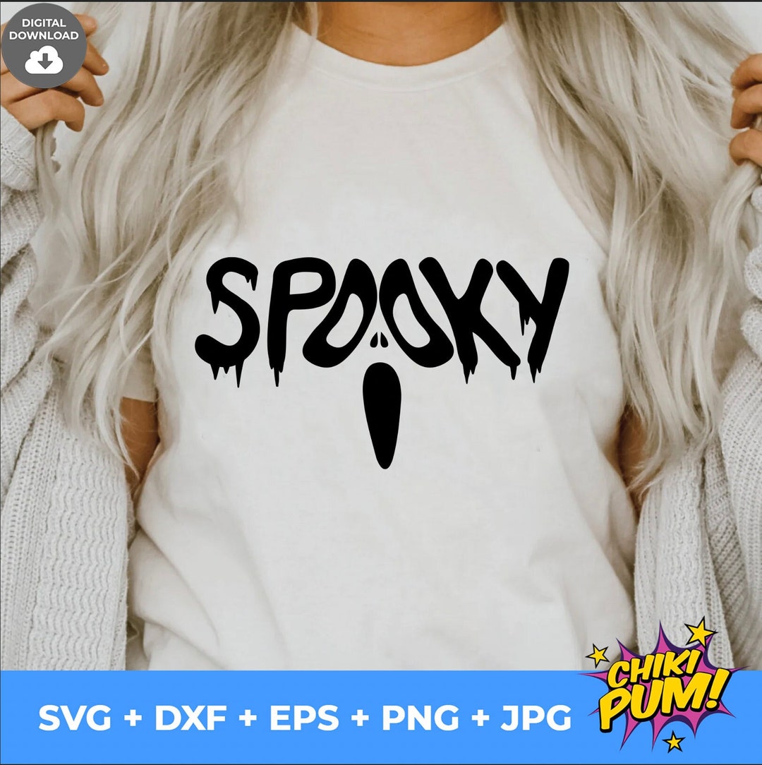 Spooky SVG, Halloween Shirt Svg, Spooky Shirt Svg, Spooky Vibes Svg ...