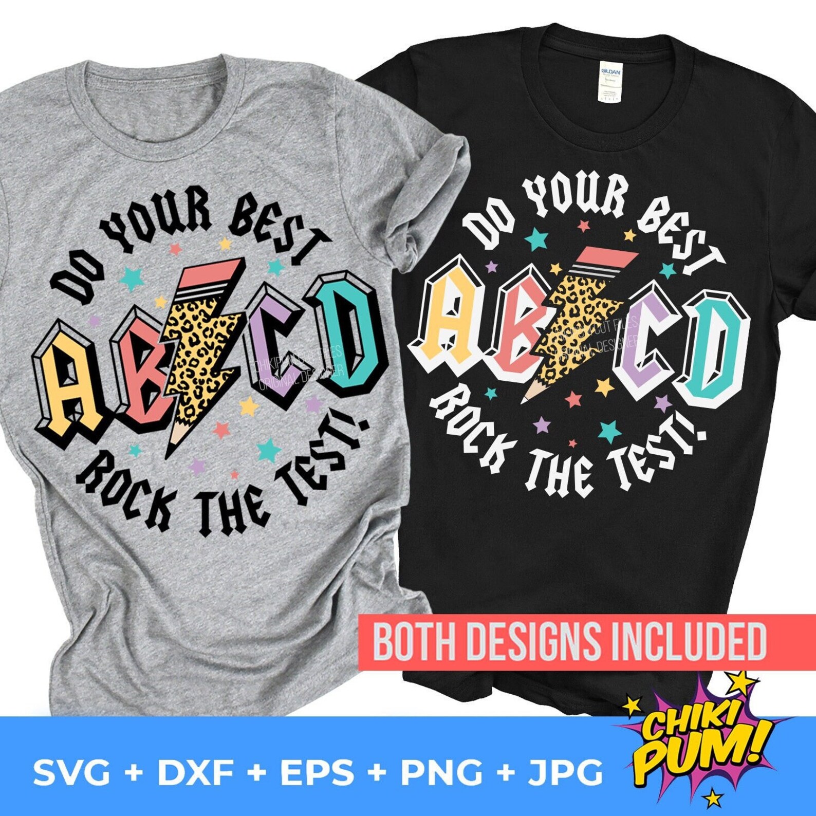 ABCD Rock the Test SVG Png, Teacher Shirt SVG Png, Its Test Day Yall ...