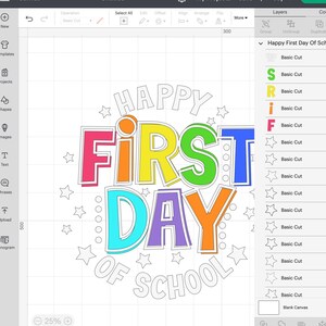 Happy First Day of School Svg, Back to School Svg, Teacher First Day ...