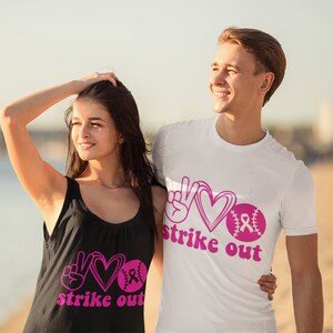 Strike Out SVG, Breast Cancer SVG, Baseball SVG, Breast Cancer Month - Etsy