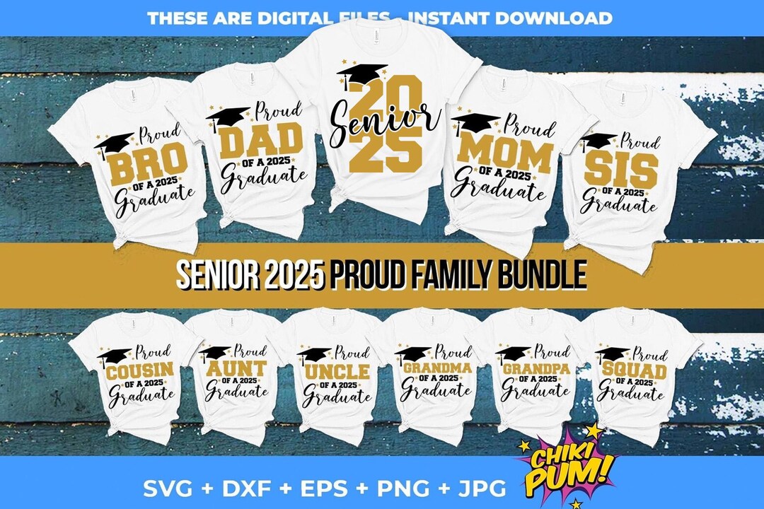 Proud of a 2025 Graduate SVG, Graduation SVG Bundle, Class of 2025 PNG ...