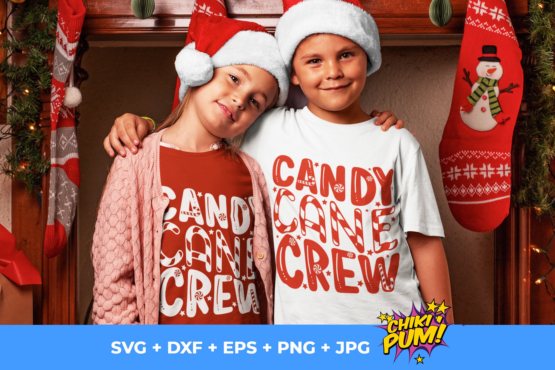 Candy Cane Crew SVG PNG: Christmas T-shirt Design (digital Download) - Etsy
