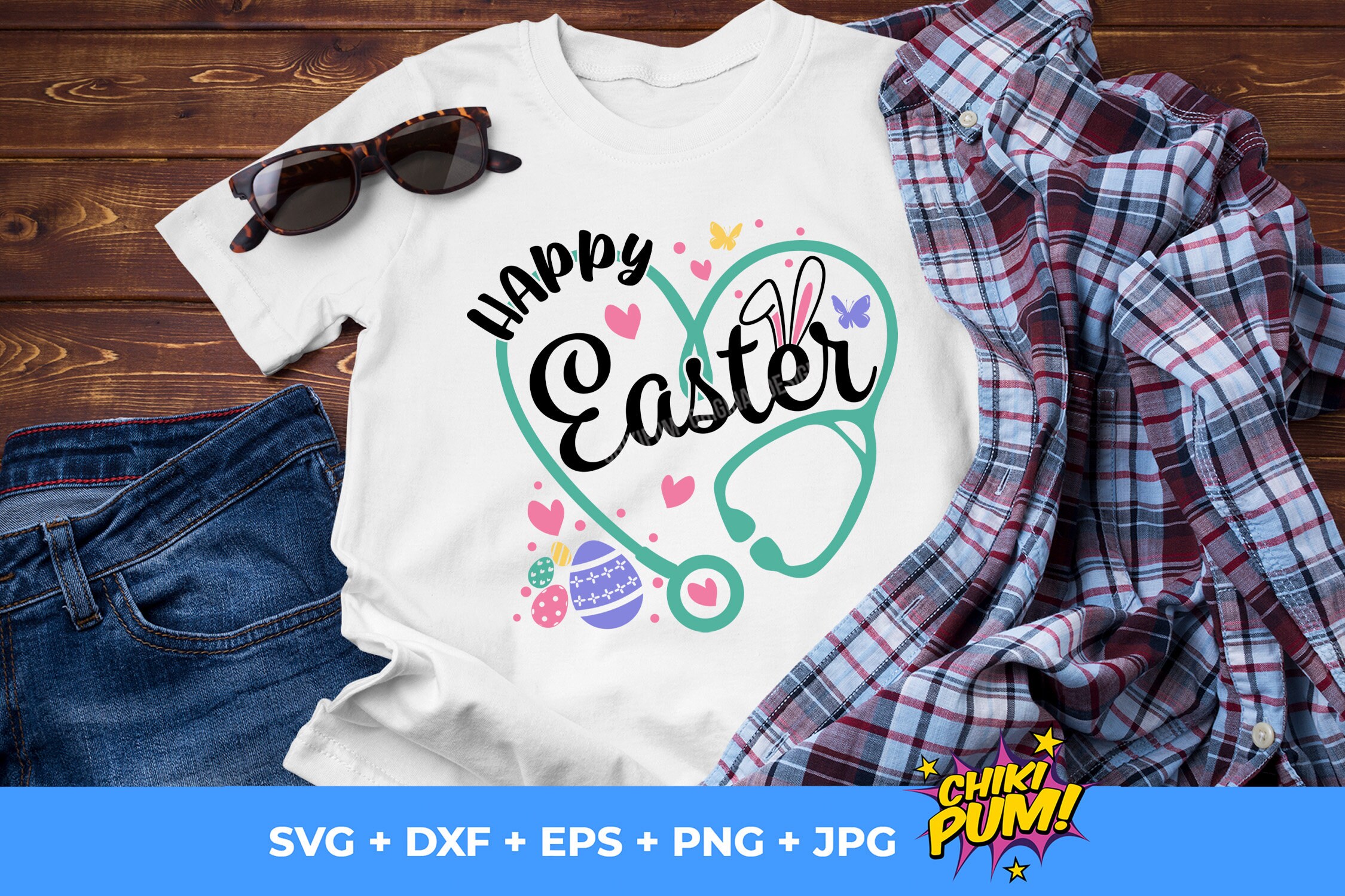 Easter Stethoscope Svg Nurse Easter Svg Png Spring - Etsy